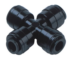 C00900800 | Pneufit C push-in fitting, union, cross, 8mm